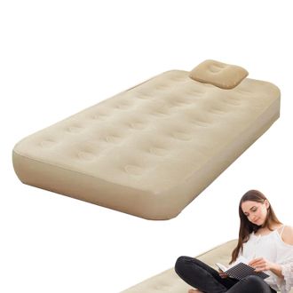 Generico Aufblasbare, Luftmatratze, Doppel-Luftbett mit eingebauter Pumpe, aufblasbares Doppel-G&auml;stebett mit integrierter Pumpe, faltbares aufblasbares Kissen 