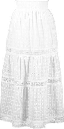 Waimari minijupe Angela en cuir - Blanc