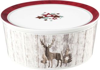 SELTMANN WEIDEN [DL] Life Schale rund 5298 mit Deckel 21x9 cm rund Christmas [RAB] [SP] UVP: 61,90