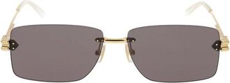 Bottega Veneta Knot Navigator Sonnenbrille - - Accessories - unisex - Gelb - ONE SIZE