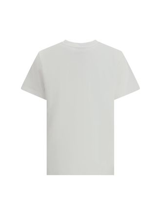 Coperni Womens Logo T-Shirt White And Black Cotton T-Shirts Polos
