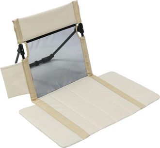 Generic Gradin Sitzgelegenheit - Faltbarer Bodensitz, tragbar mit Rückenlehne für Strand, Garten, Angeln, Camping, Picknick, Outdoor