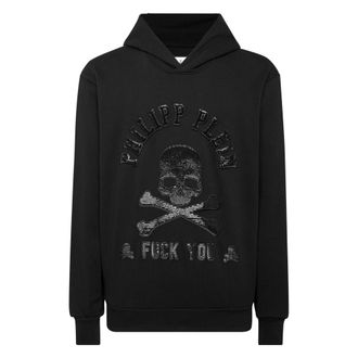 Philipp Plein Homme, Sweatshirts et sweats &agrave; capuche, Noir, Taille: S SweaT-shirt &agrave; capuche Iconic Plein