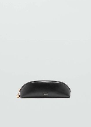Mango Mini trousse zipp&eacute;e &agrave; perles noir - Femme - Taille unique - MANGO