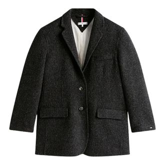 Tommy Hilfiger Femme, Vestes, Gris, Taille: 36 FR Wool Blend Oversized Fit Blazer