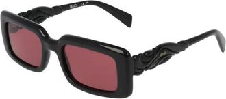 Liu Jo Femme, Accessoires, Noir, Taille: 52 MM Lj806S 001 Lunettes de soleil