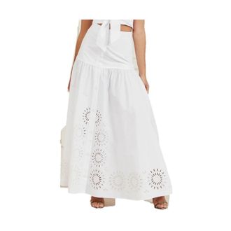 Marciano Femme, Jupes, Blanc, Taille: 42 FR Jupe Kaia en popeline