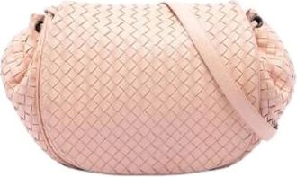 Bottega Veneta Pre-owned Woven Nappa Crossbody - Femme - Pre-owned - Rose - Taille: ONE Size