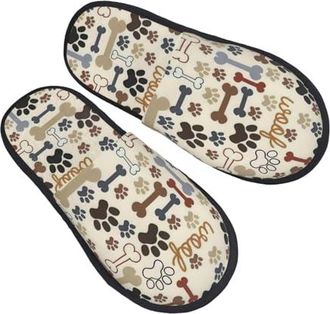 Generic Os De Chien En Forme De Patte Unisexe Slippers Doux Chaussures De Maison Confortable Chaussons Pour Automne Int&eacute;rieur Ext&eacute;rieur M
