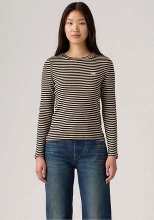 Levi's Langarmshirt ESSENTIAL HM LS TEE mit Logo Stickerei