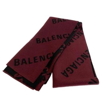 Balenciaga unisex, Pre-owned, Rouge, Taille: ONE Size Pre-owned Wool Scarf