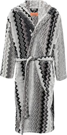 Missoni Home Zigzag-print Hooded Dressing Gown