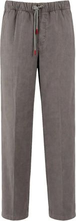 Kiton Homme, Pantalons, Gris, Taille: W34 Pantalon Droit Tailleur