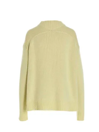 Jil Sander Cashmere Blend Turtleneck Sweater - Yellow