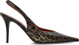 Amina Muaddi Femme, Chaussures, Brun, Taille: 38 EU Anok Sling 105