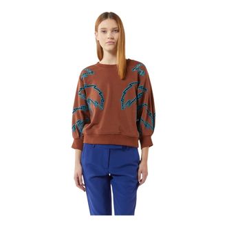Silvian Heach Damen, Sweatshirts & Hoodies, Braun, SGr&ouml;&szlig;e