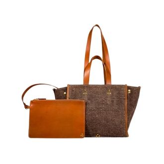 Jerome Dreyfuss Femme, Sacs, Brun, Taille: ONE Size L&eacute;on S Cabas