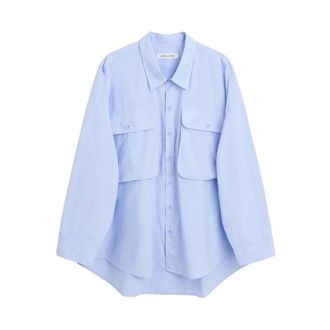 Sunflower Gro&szlig;es Hemd - - Shirts - Herren - Blau - L