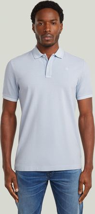G-Star Dunda Overdyed Slim Poloshirt - Hellblau - Herren