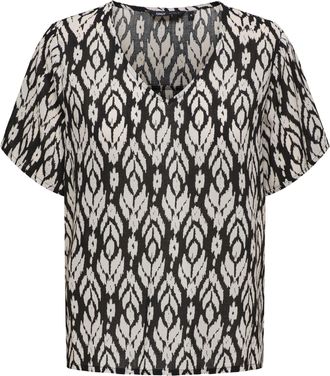 Only Onlsusan S/S V-Neck Top WVN Noos