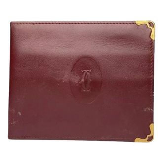 Cartier Portefeuille en cuir doccasion - Femme - Pre-owned - Rouge - Taille: ONE Size