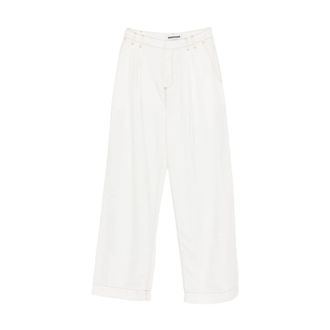 Darkpark Relaxed Jeans - - Trousers - Damen - Wei&szlig; - W28