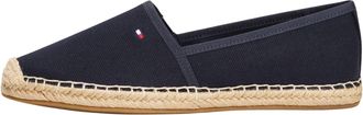 Tommy Hilfiger Damen Espadrilles Flag Canvas mit Logo, Blau (Space Blue), 41