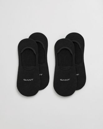 GANT Herren 2er-Pack Invisible Socken (40-42) Schwarz