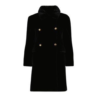 Prada Fauxpelzmantel - - Coats - Damen - Schwarzk - S