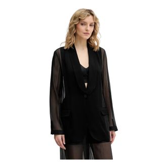 Karl Lagerfeld Viskose-Blazer - - Jackets - Damen - Schwarzk - S