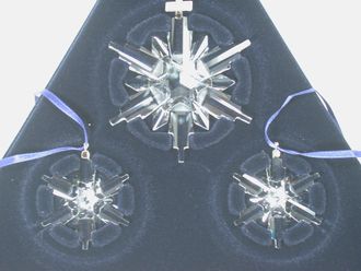 Swarovski Sterne-Set 2006 Christmas-Ornament Set of 3 - 860748