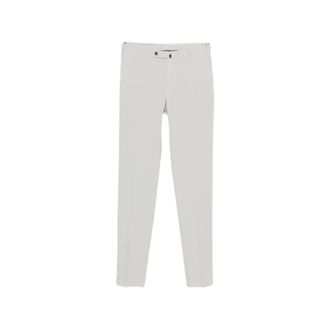 Incotex Schlank geschnittene Bundfaltenhose - - Trousers - Herren - Grau - S