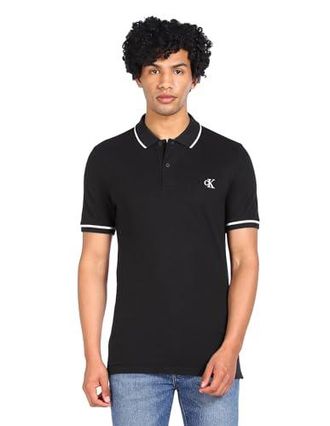 Calvin Klein Polo Manches Courtes Homme, Noir (CK Black), XXL