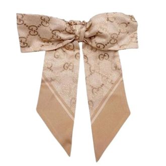 Gucci Pre-owned Scrunchie - Femme - Pre-owned - Beige - Taille: ONE Size