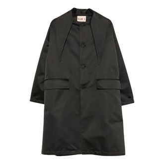 Plan C Einreiher-Mantel - - Coats - Damen - Schwarzk - L