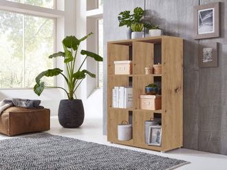 BMG M&ouml;bel W&uuml;rfelregal Nizza Gr&ouml;&szlig;en (Artisan Eiche, W&uuml;rfel 6 F&auml;cher)