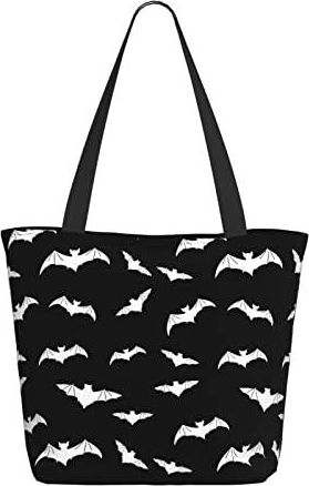 AOOEDM Halloween Goth Bats Ladies Shopping Bag 13x11x7in.Le cadeau parfait pour la Saint-Valentin.Cest de la Saint-Valentin pour maman, fille, &eacute;pouse, etc