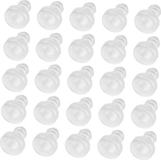 DOITOOL 50stücke Transparente Griffpuffer Für Möbel Terrassenglas Kollisionsschutz rutschfeste Gummistopper Weiche Stielpolster Für Schranktür Transparente St