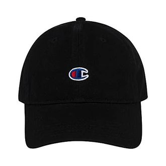 Champion Dad Adjustable Cap Bandeau, Noir foncé, Taille Unique Mixte