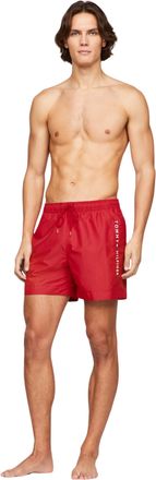 Tommy Hilfiger Herren Badeshorts Medium Drawstring Mittellang, Rot (Primary Red), M