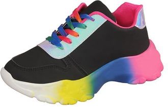 Generico Chaussures arc-en-ciel, chaussures de sport pour homme et femme, chaussures de loisirs color&eacute;es, tendance, respirantes, confortables, chaussures de co