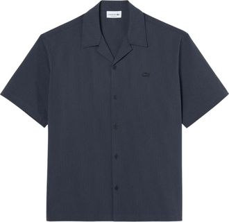 Lacoste Homme, Chemises, Bleu, Taille: XL Chemise Seersucker Coupe D&eacute;contract&eacute;e