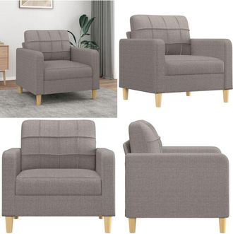 vidaXL Sofasessel Taupe 60 cm Stoff - Sofasetto - Couchtisch - Wohnzimmersofa - Lounge Chair - Gemütlicher Sessel - Home & Living