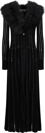 Blumarine Femme, Pulls, Noir, Taille: 40 FR Cardigan Lungo in Maglia