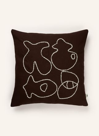 Ferm Living Ferm Living Dekokissenh&uuml;lle Figure braun