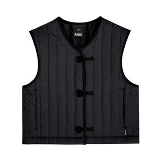 Rains Banja Short Liner Vest - - Jackets - Damen - Schwarzk - M
