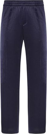 Valentino Garavani Homme, Pantalons, Bleu, Taille: M Acetate Pantalons With Vlogo Patch