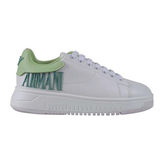 Emporio Armani Wei&szlig;e Low-Top-Sneakers X3X024Xr127C683 - - Shoes - Damen - Wei&szlig; - 41 EU