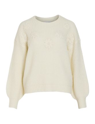 Vila Vikiana O-Neck L/S Detail Knit Top