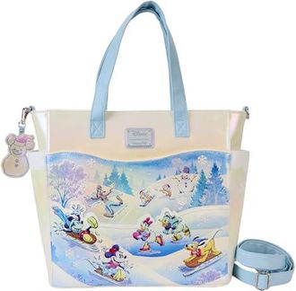 Loungefly Disney Mickey et ses amis Winter Wonderland SCE Sac fourre-tout convertible, multicolore, Taille unique